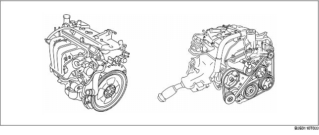 ENGINE STRUCTURAL VIEW [ZJ, Z6] | MAZDA MAZDA3 1G 2007 DIY Repair Guide