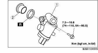 VARIABLE INTAKE-AIR SHUTTER VALVE ACTUATOR REMOVAL/INSTALLATION [Z6 ...