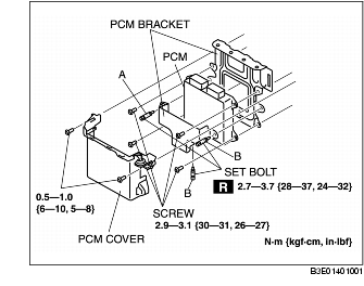 PCM REMOVAL/INSTALLATION [LF] | MAZDA MAZDA3 1G 2007 DIY Repair Guide