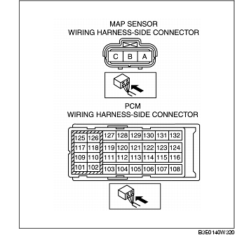 MANIFOLD ABSOLUTE PRESSURE (MAP) SENSOR INSPECTION [MZ-CD 1.6 (Y6 ...