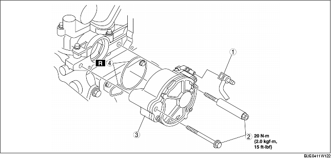 VACUUM PUMP REMOVAL/INSTALLATION [MZ-CD 1.6 (Y6)] | MAZDA MAZDA3 1G ...