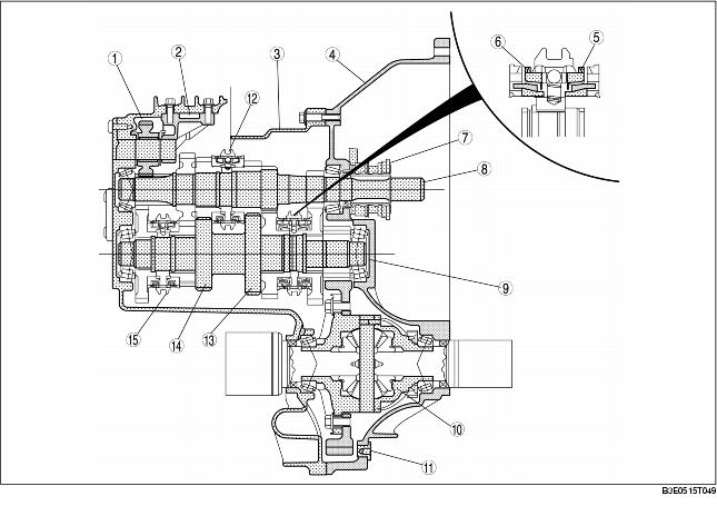 MANUAL TRANSAXLE Cross-sectional VIEW [J65M-R] | MAZDA MAZDA3 1G 2007 ...