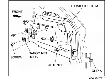TRUNK SIDE TRIM REMOVAL/INSTALLATION | MAZDA MAZDA3 1G 2007 DIY Repair ...